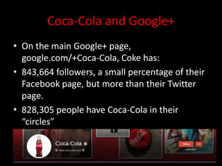 Coca-Cola Social Media Case Study | PPTX