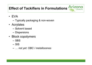 Tackifiers In Adhesives Teaser | PDF