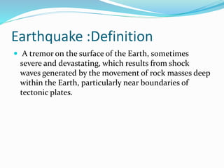 Tackle earthquake in engineering buildings | PPT