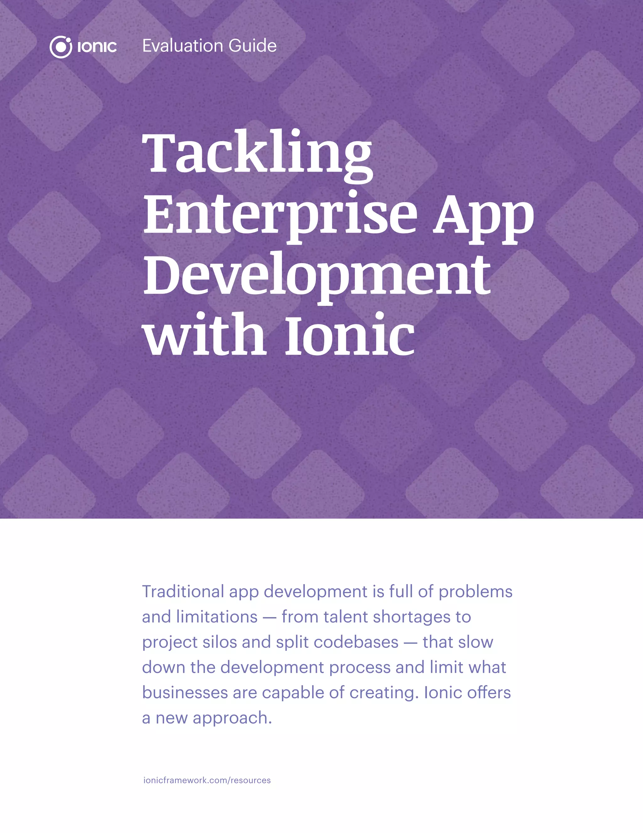 Tackling Enterprise App Development with Ionic | PDF | Web Development | Internet
