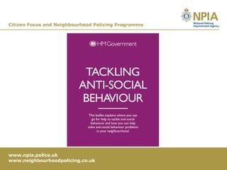 Tackling asb in partnership new | PPT
