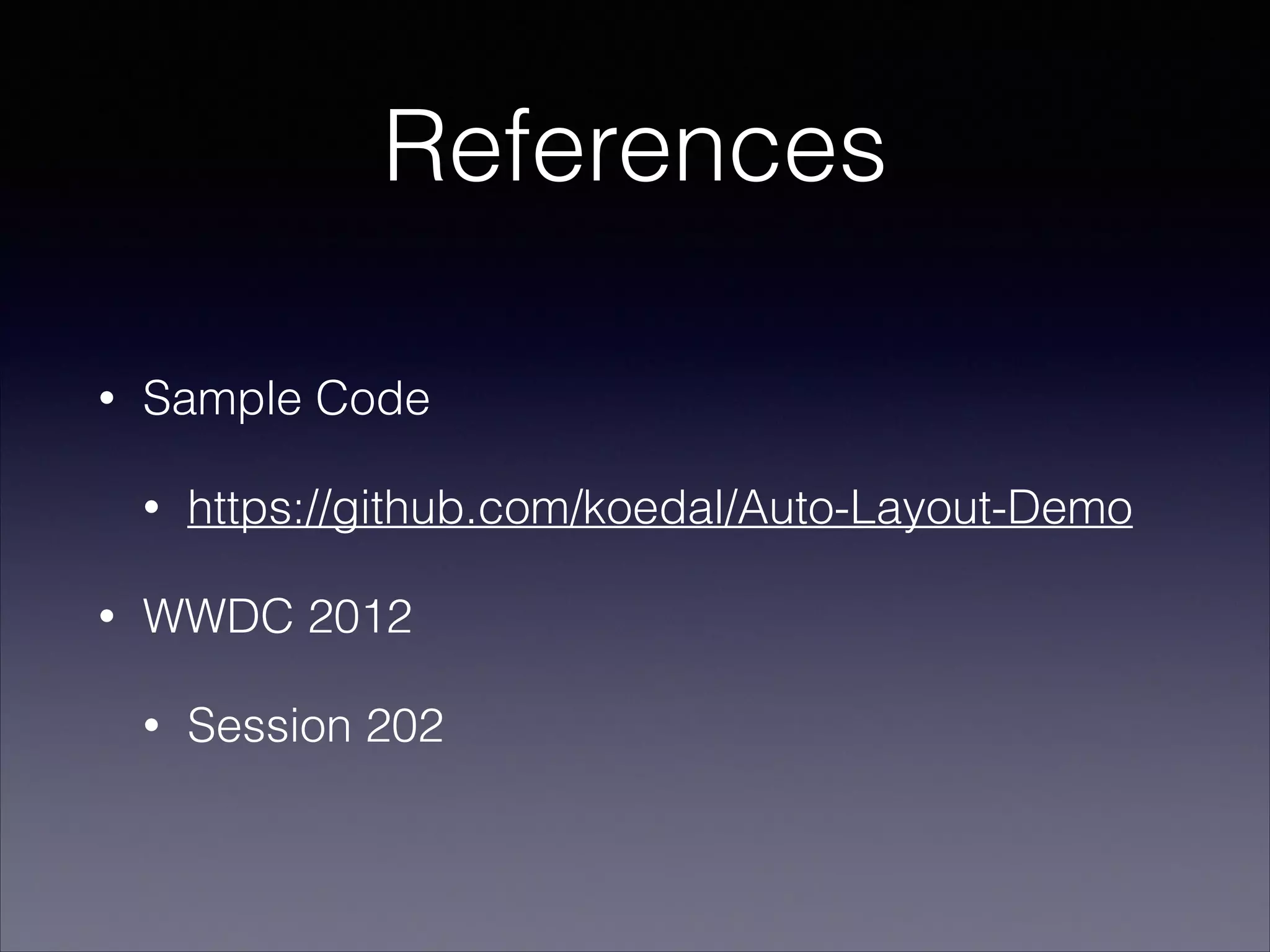 Tackling Auto Layout | PPT
