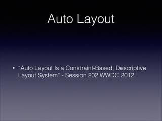 Tackling Auto Layout | PDF