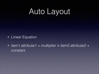 Tackling Auto Layout | PDF