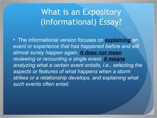 Tackling a writing prompt informational | PPT