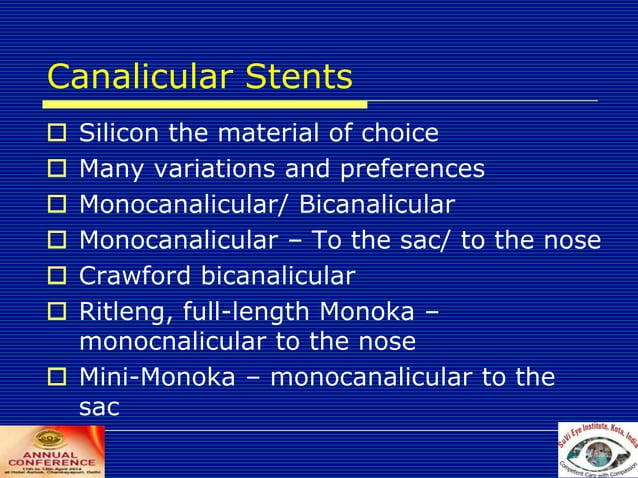 Pearls for Tackling canalicular injuries of Lacrimal Apparatus ...