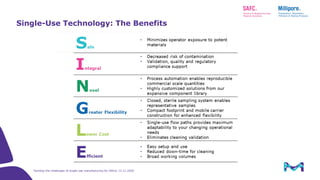 Tackling the challenges of single-use manufacturing for ADCs | PPT