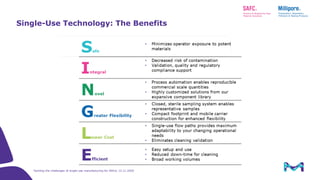 Tackling the challenges of single-use manufacturing for ADCs | PPT