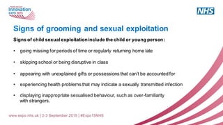 Tackling child sexual exploitation, pop up uni, 2pm, 2 september 2015 ...