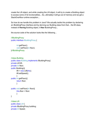 Tackling circular dependency in Java | PDF