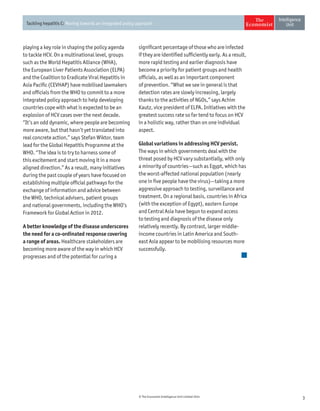 Tackling hepatitis C: Moving towards an integrated policy approach ...