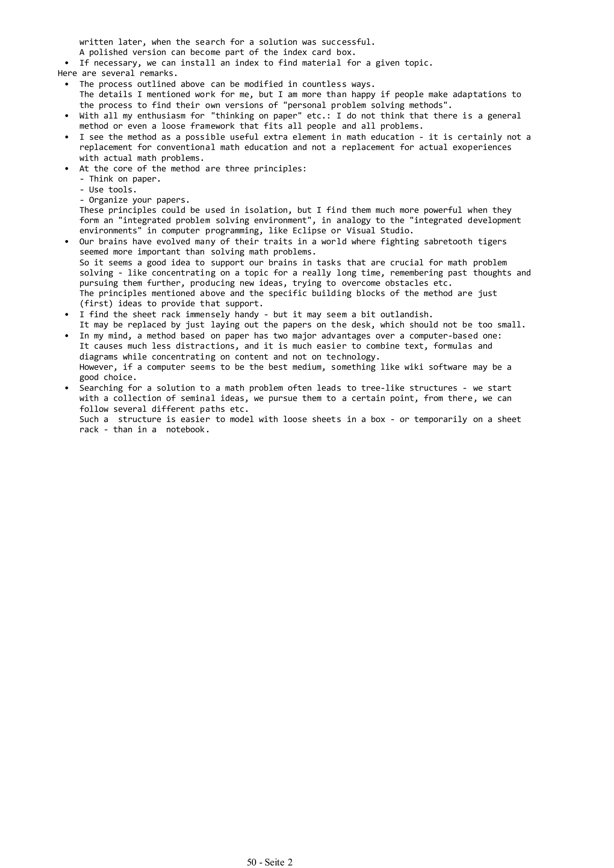 Tackling math problems | PDF