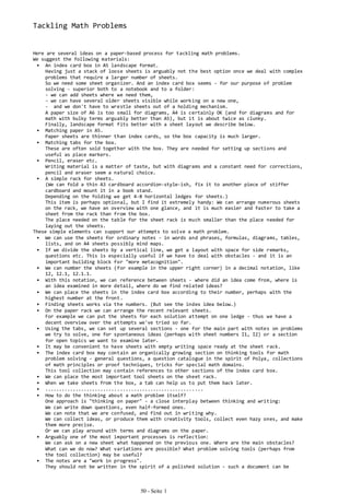 Tackling math problems | PDF