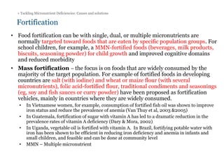 Tackling Micronutrient Deficiencies: Causes and Solutions Presentation ...