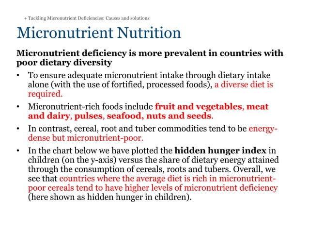 Tackling Micronutrient Deficiencies: Causes and Solutions Presentation ...