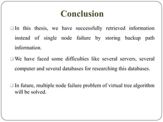 Tackling node failure in | PPT