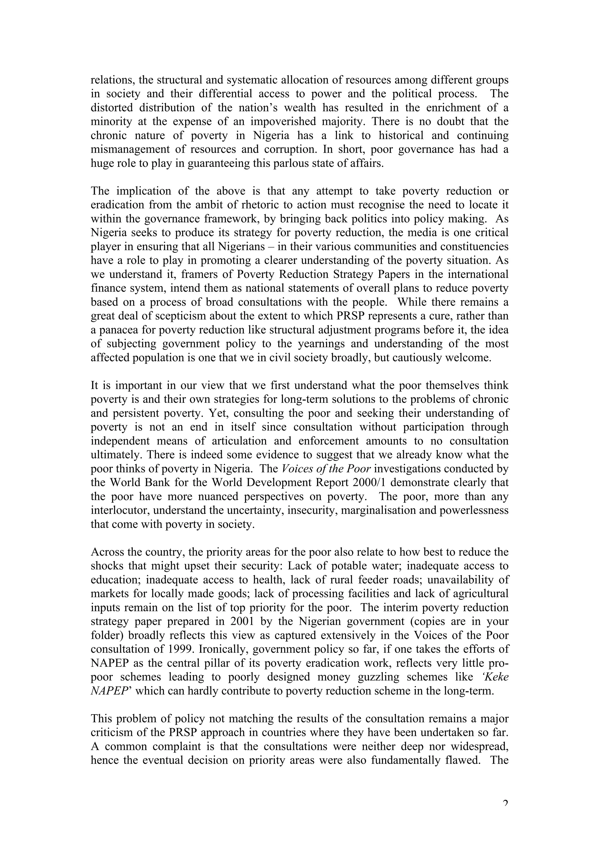 Tackling Poverty from the Roots – the Role of Media | PDF | Debated Sensitive Social Issues ...