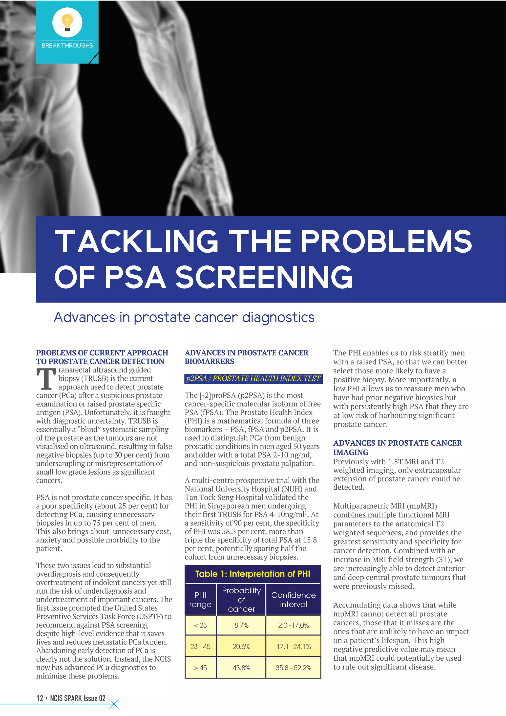 Tackling The Problems of PSA Screening | PDF | Cancer | Diseases and ...