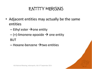 Tackling the difficult areas of chemical entity extraction: Misspelt ...