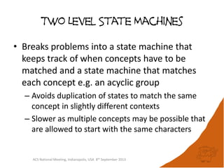 Tackling the difficult areas of chemical entity extraction | PPT