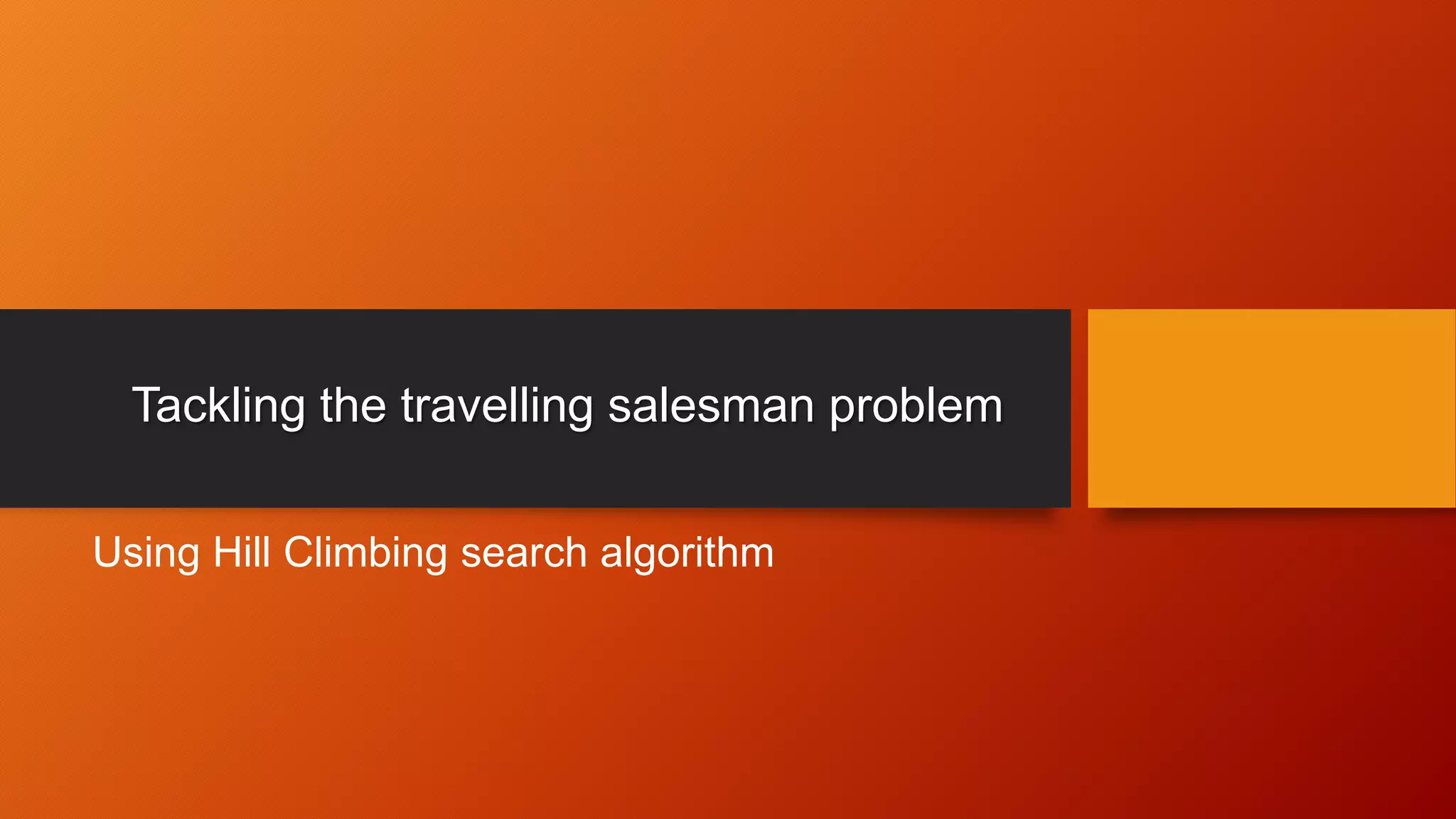 Traveling salesman problem | PPT