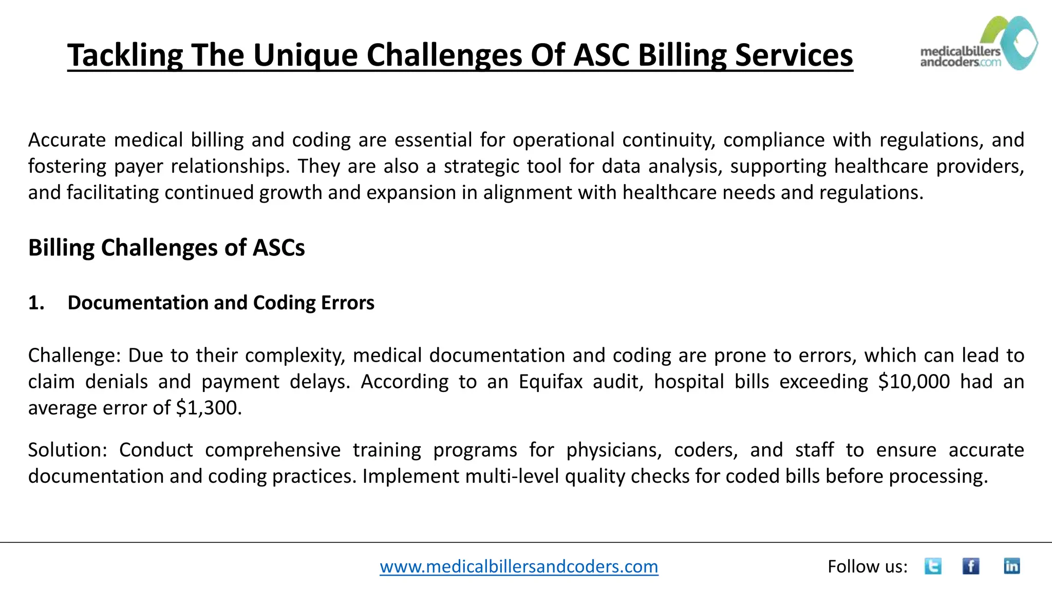 Tackling The Unique Challenges Of ASC Billing Services.pptx
