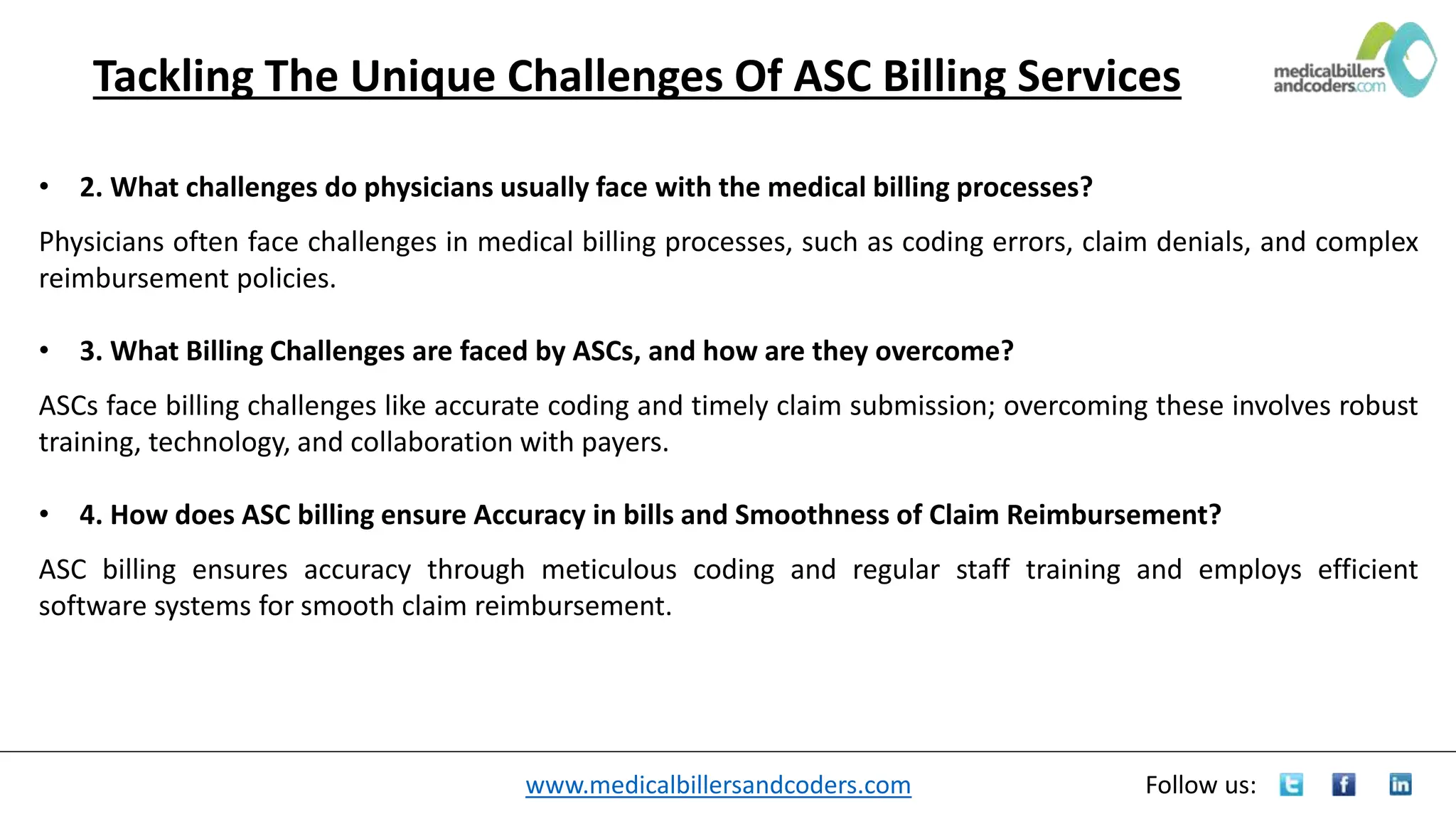 Tackling The Unique Challenges Of ASC Billing Services.pptx