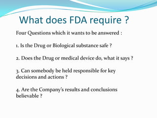 Tackling The Us Fda | PPTX