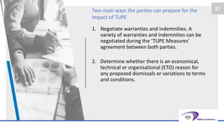 Quick Guide to TUPE Transfer Workshop | PPTX