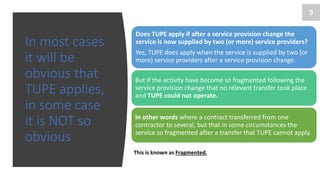 Quick Guide to TUPE Transfer Workshop | PPTX