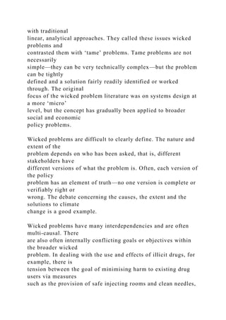 Tackling wicked problems A public policy perspective Ple.docx