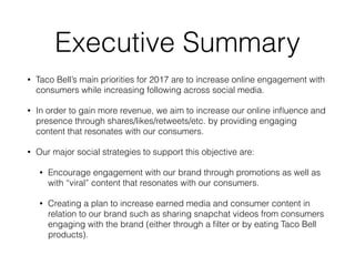 Taco Bell Social Media Strategy | PDF