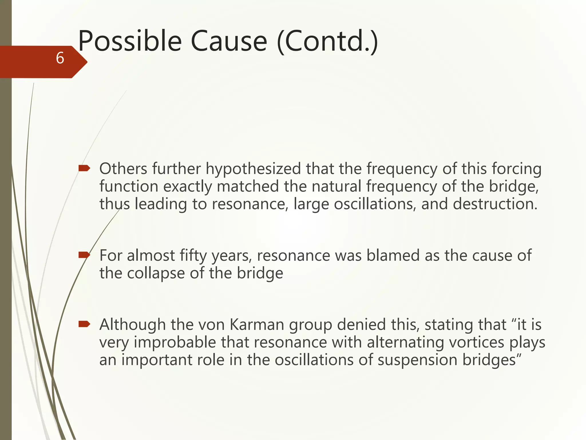 Tacoma narrow bridge math Modeling | PPTX