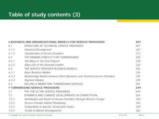 T.A. Cook Information Study Tar Western Europe | PPT