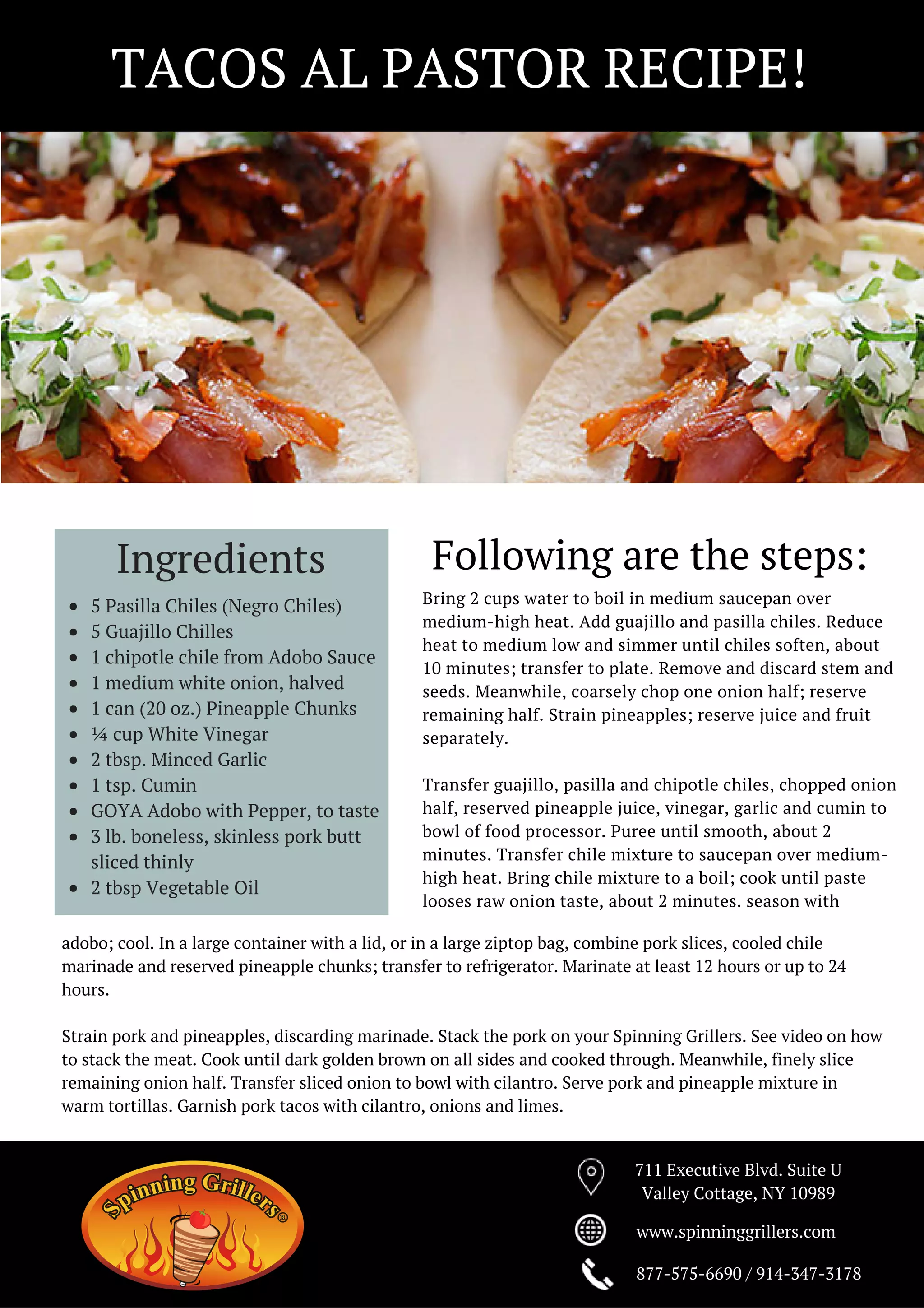 Tacos al pastor recipe! | PDF
