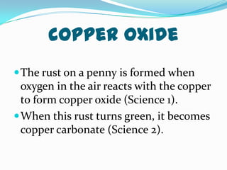 Taco sauce penny cleaner | PPTX | Chemistry | Science
