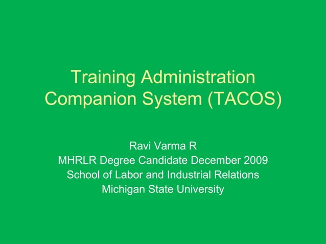 Tacos Ppt | PPT