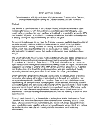 Smart Commute Initiative: Establishment of a Multijurisdictional ...