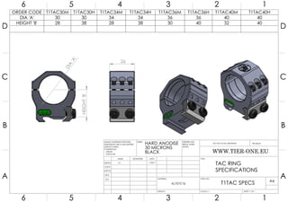 Specifications | Tier One Tac Ring | Optics Trade | PPT