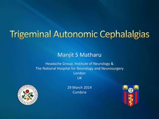 Dr Manjit Matharu - Rare TACS/Neurostimulation | PPT
