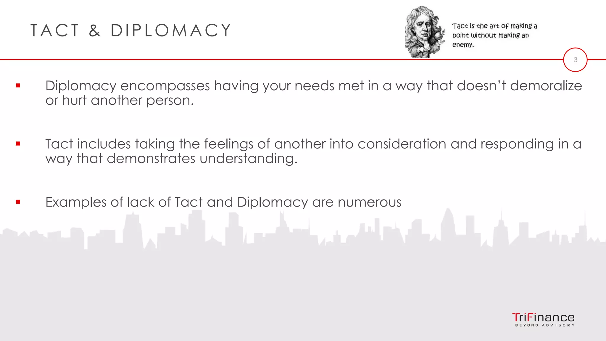 Tact and Diplomacy | PDF