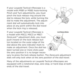Instruction manual | Leupold Tactical Rifle Scope | Optics Trade | PDF