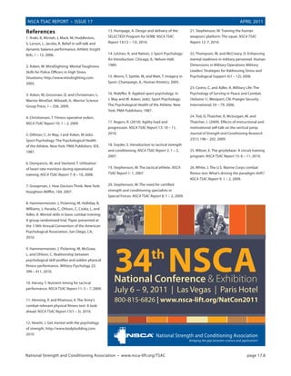 Tactical Strength And Conditiong Report 17 | PDF