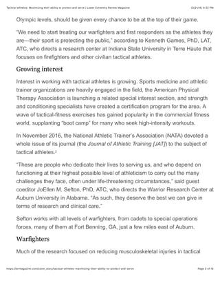 Tactical athletes: maximizing their ability to protect and serve | PDF