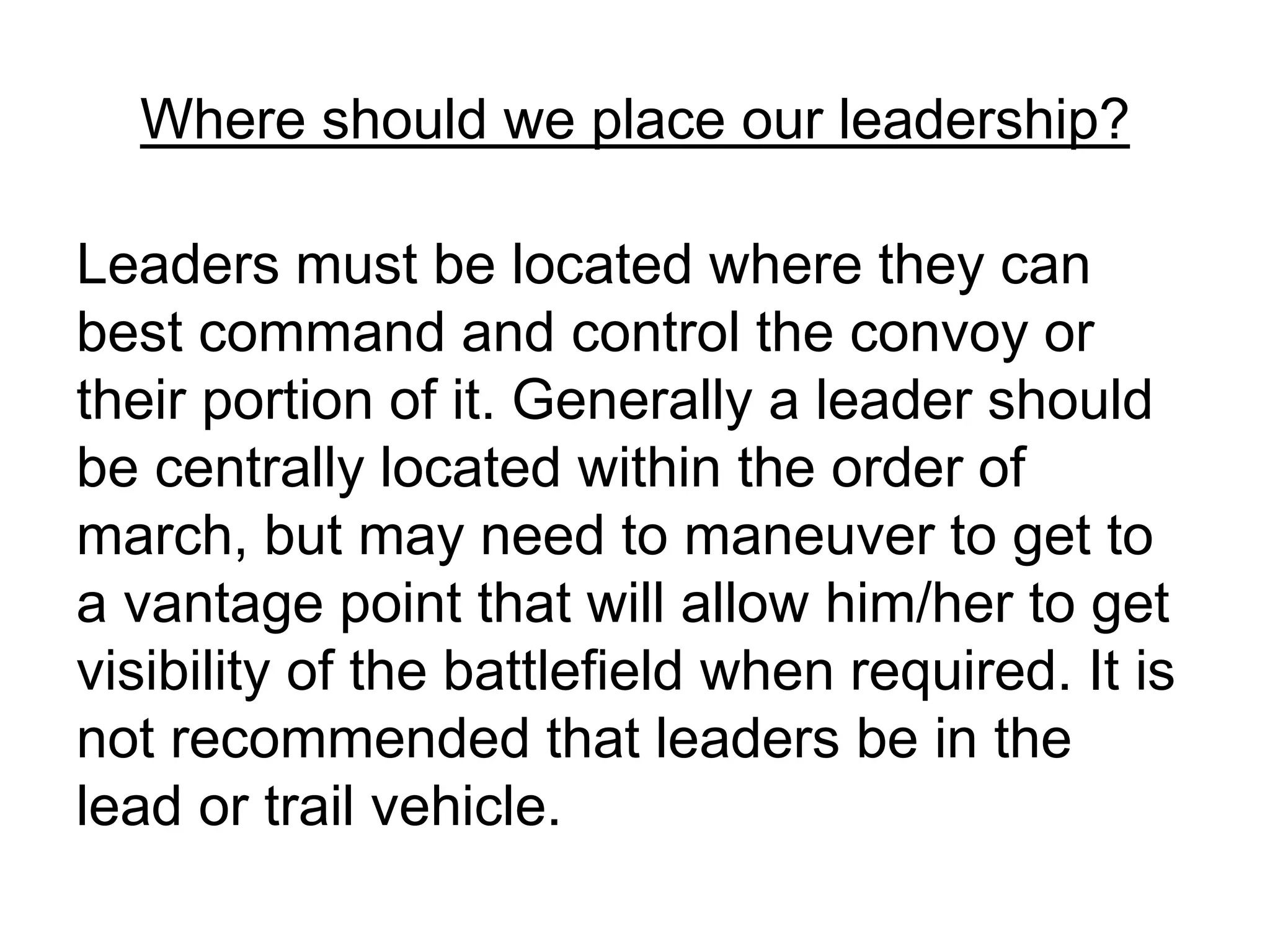 Tactical Convoy Operations | PPT