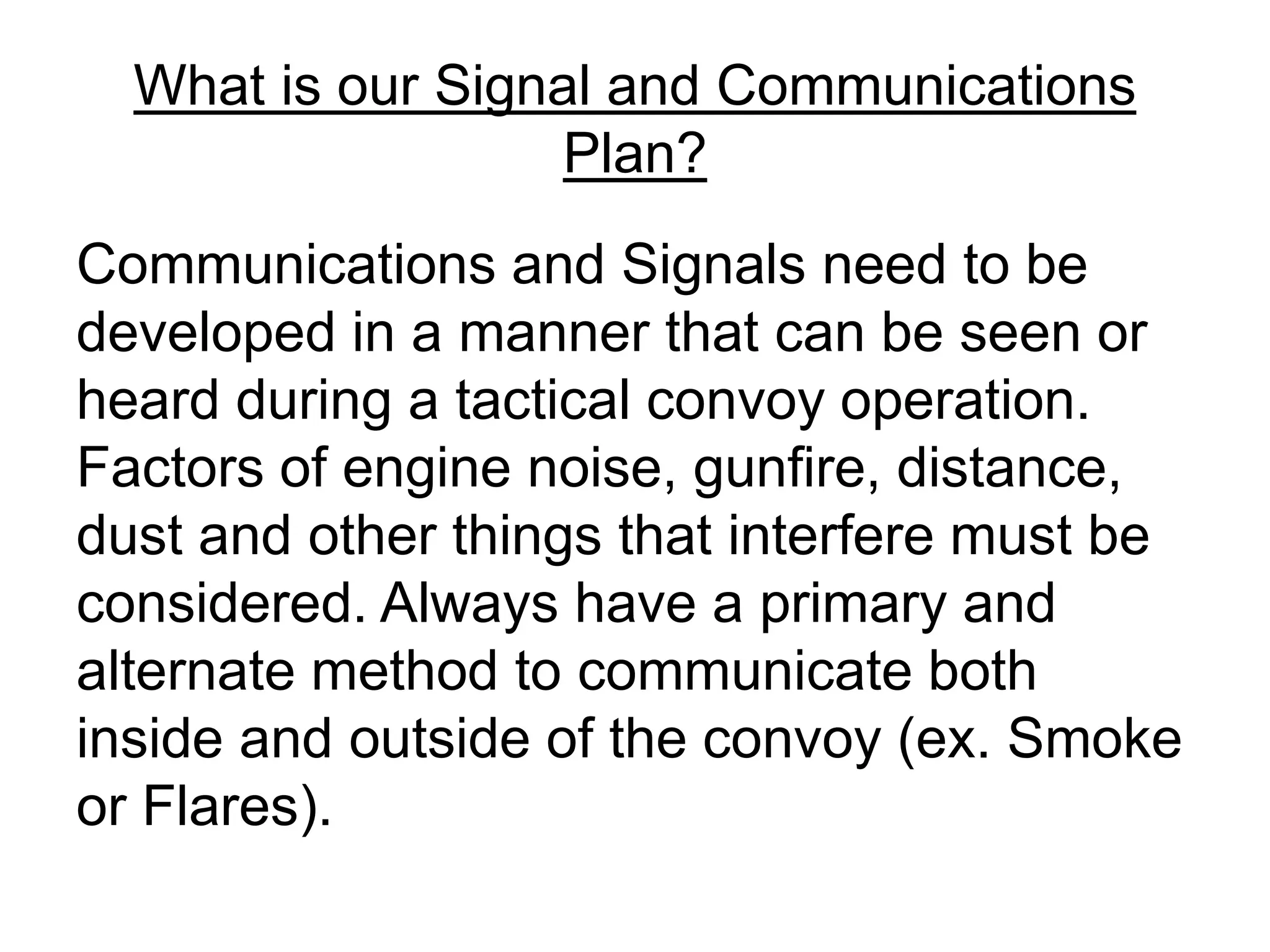 Tactical Convoy Operations | PPT