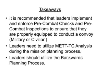 Tactical Convoy Operations | PPT