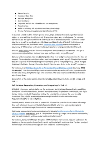 Global Tactical Data Link Market: Why Link 16 makes the Cut? | DOCX