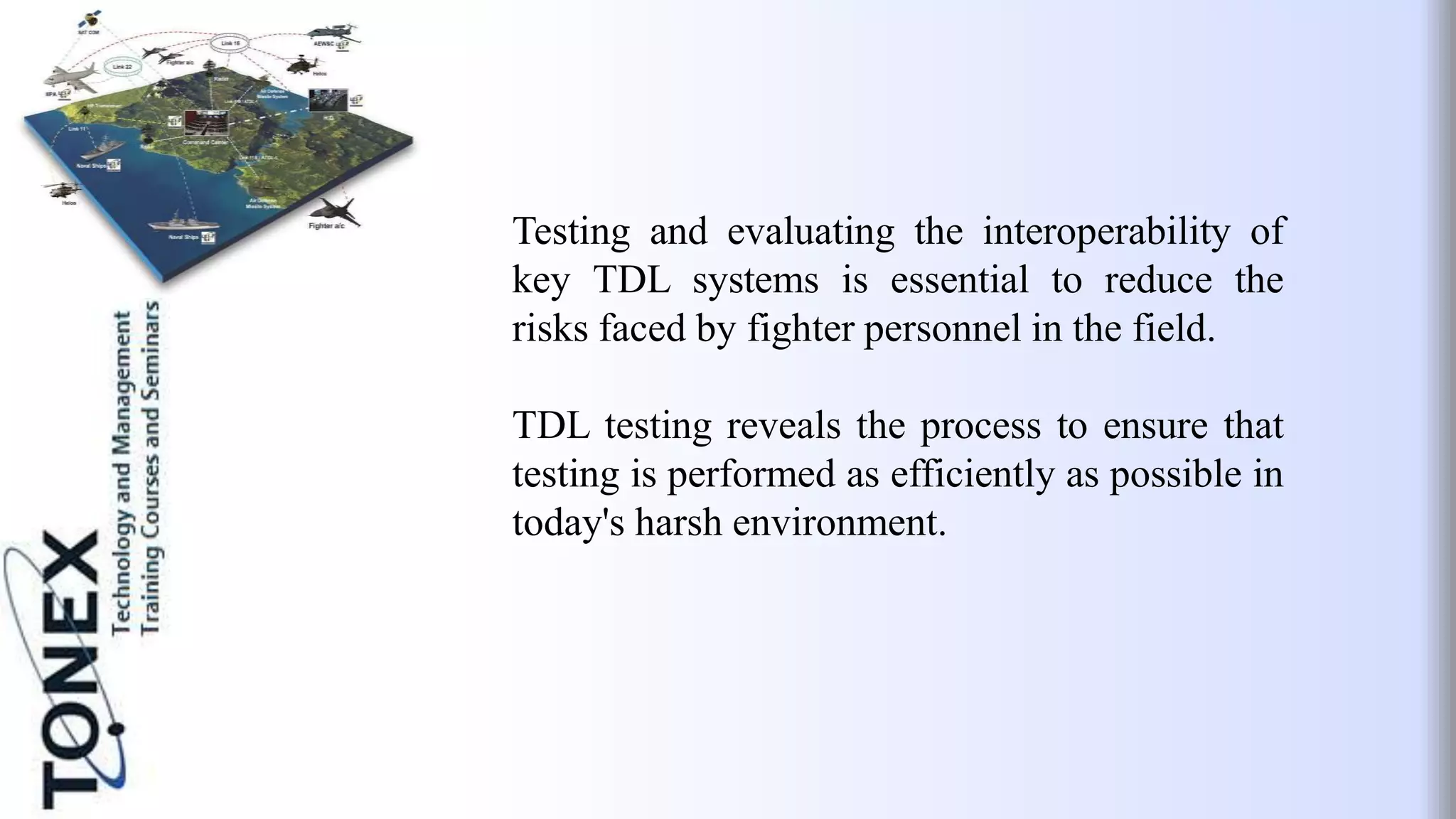 Fundamentals of Tactical Data Links (TDL) Testing | PPTX
