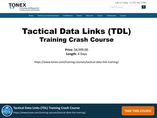 Tactical Data Link (TDL) Training Crash Course | PPTX